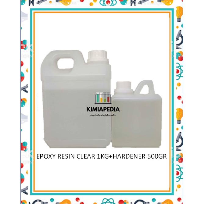 Jual Set Resin Bening Epoksi / Epoxy / Epoxi Clear Coating 1Kg Total 1 ...