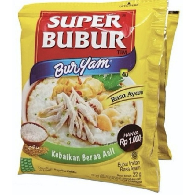 Jual bubur instan Super Bubur Instant 22 gr isi 10 sachet | Shopee ...