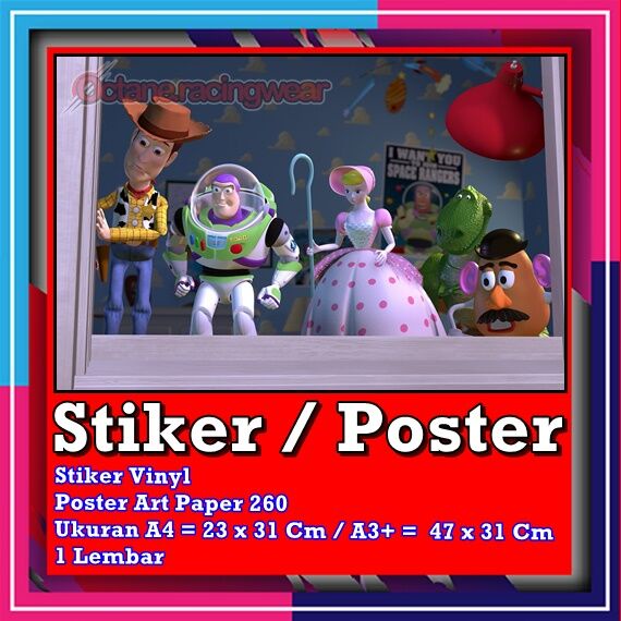 Jual Stiker Poster A3+ | A4 Toy Story Sheriff Woody Buzz lightyear Bo ... Jual Stiker Poster A3+ | A4 Toy Story Sheriff Woody Buzz lightyear Bo ...