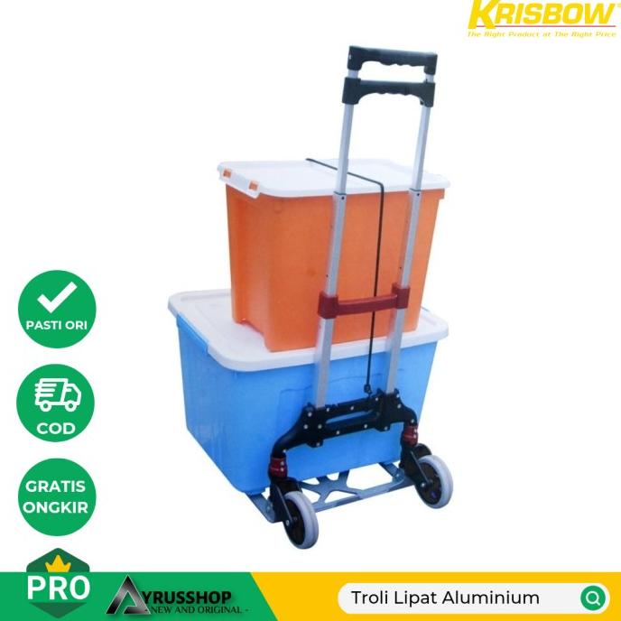 Jual Produk Terbaik] Troli Lipat Alumunium 70Kg Krisbow/Foldable ...