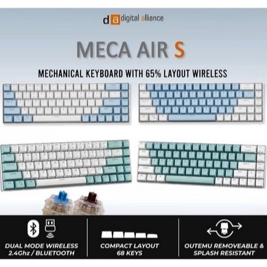 Jual Baru Keyboard Digital Alliance MECA Air S - Wireless+Bluetooh ...