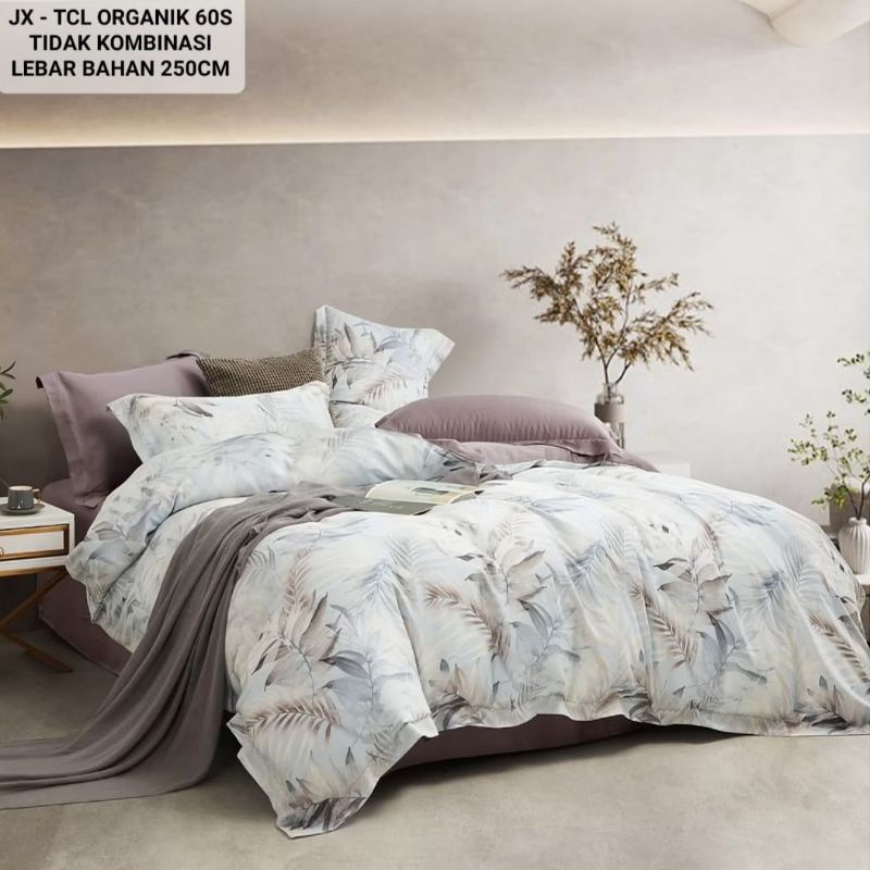 Jual BEDCOVER SUTRA ORGANIC 60S MOTIF BUNGA MINIMALIS BED COVER SUTRA ...