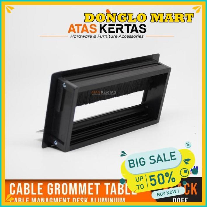 Jual TUTUP LUBANG KABEL MEJA HITAM TSM / GROMMET TABLE / GROMET MEJA ...