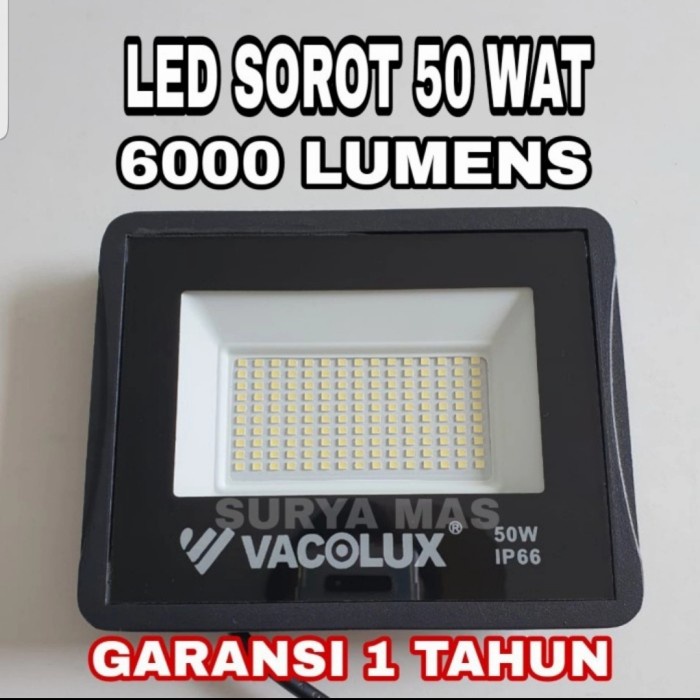 Jual Lampu sorot LED 50w floodlight 50 w Lampu tembak 50 watt Vacolux ...