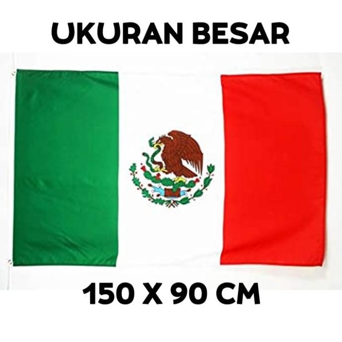 Jual Bendera Meksiko / Mexico Flag ukuran besar | Shopee Indonesia