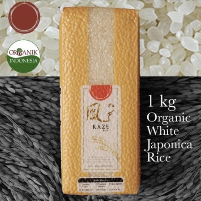 Jual kaze organic japonica rice zero 0 sugar 1kgberas jepang japannese ...