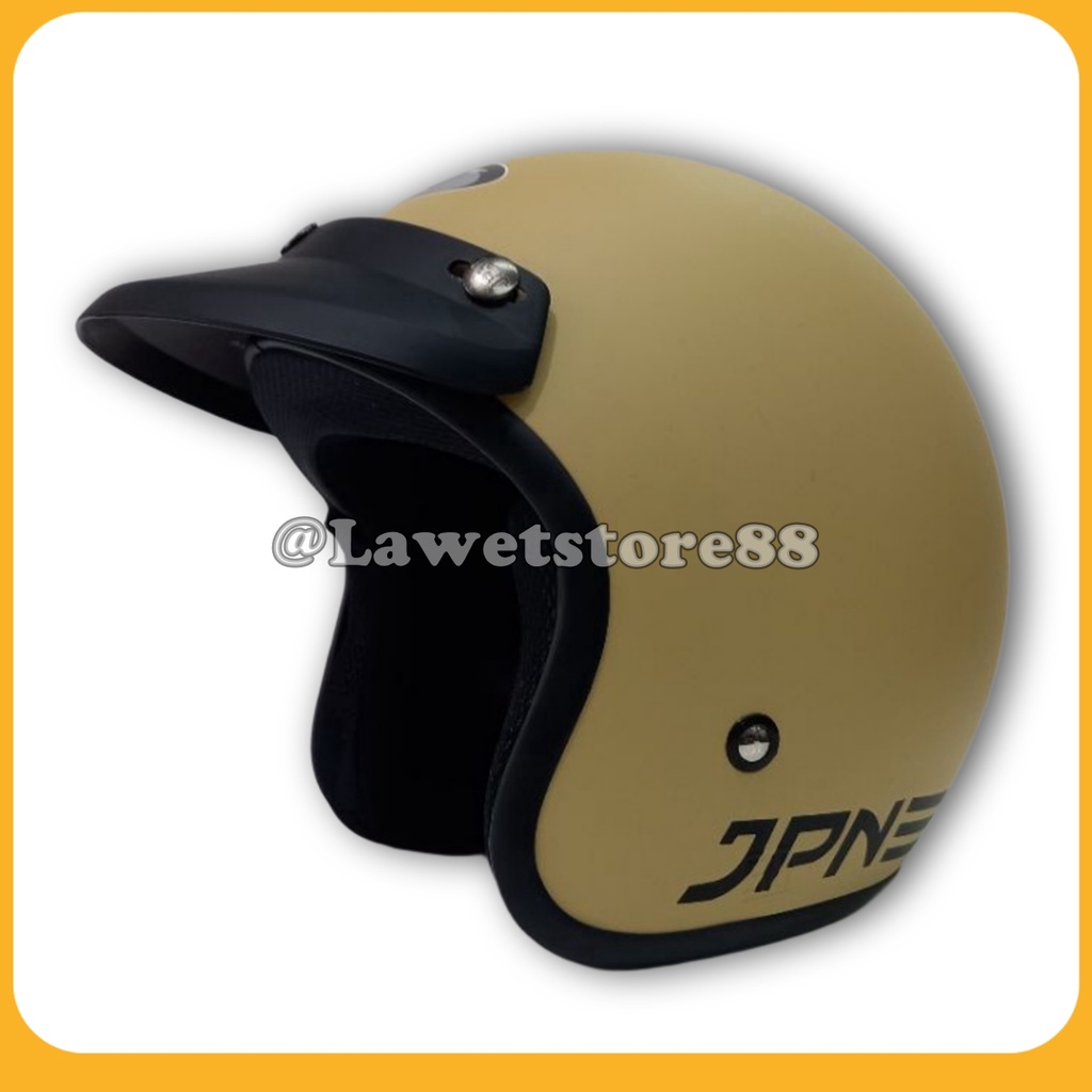 Jual Helm Sepeda Motor Half Face Bogo Jpn Solid Polos Original Warna ...