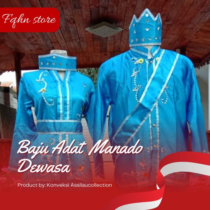 Jual MURAH Pakaian adat dewasa Manado satuan (Laki/Cewek) | Shopee ...