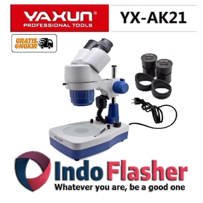 Jual Yaxun Ak21 Microscope Trinocular Microscope Digital Microscope Hp | Shopee Indonesia