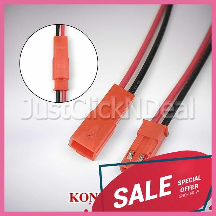 Jual JST - KONEKTOR JST MALE FEMALE SOCKET 2 PIN | Shopee Indonesia
