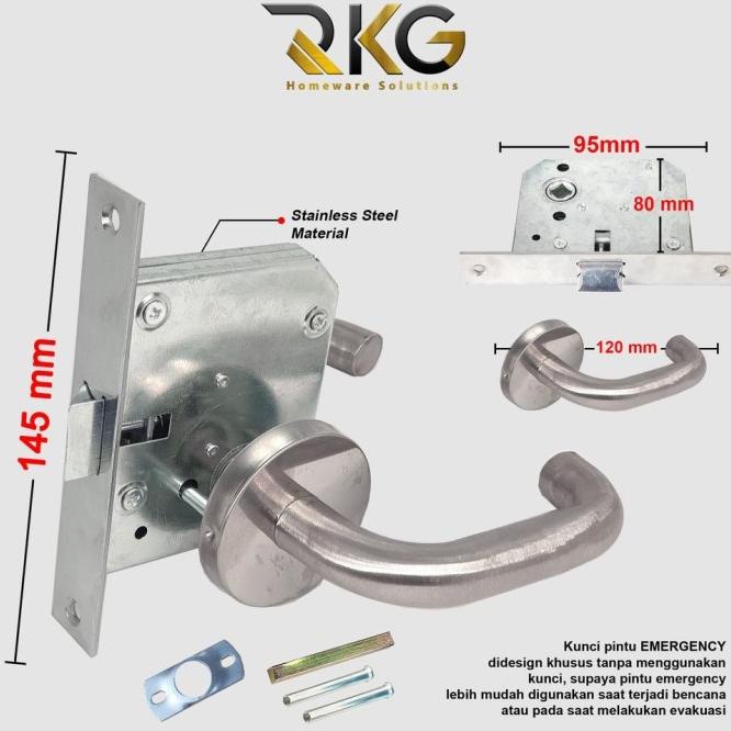 Jual Gagang Kunci Pintu Emergency | Door Handle Pintu Darurat | Panic ...