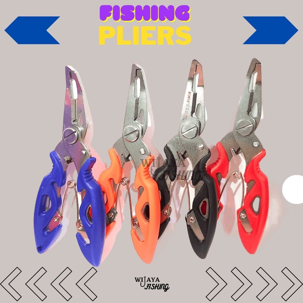 Jual Tang Split Ring Mini Fishing Plier Pliers Stainless Steel Cutting Line Gunting PE Leader ...