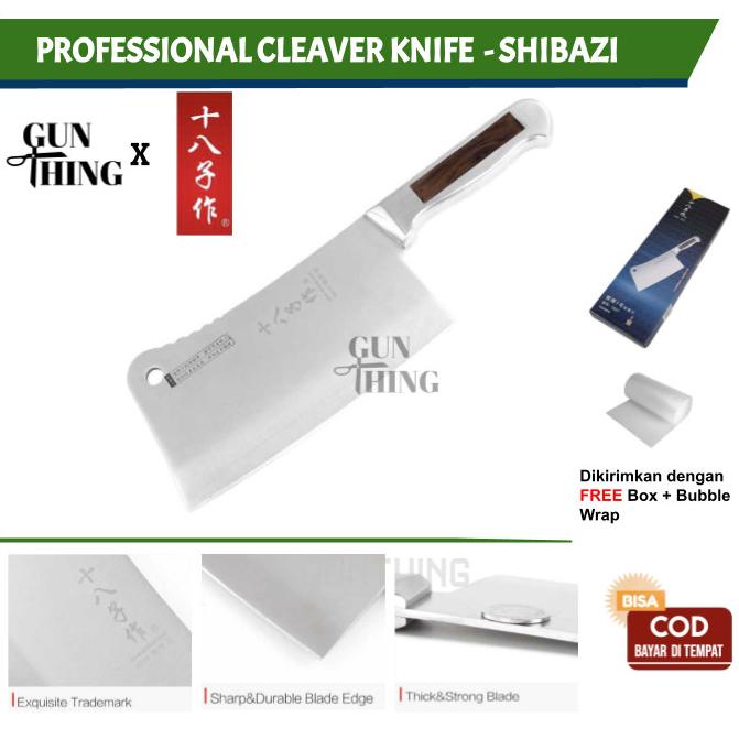 Jual Pisau Dapur Cleaver SHIBAZI Original - Pisau Daging Professional ...