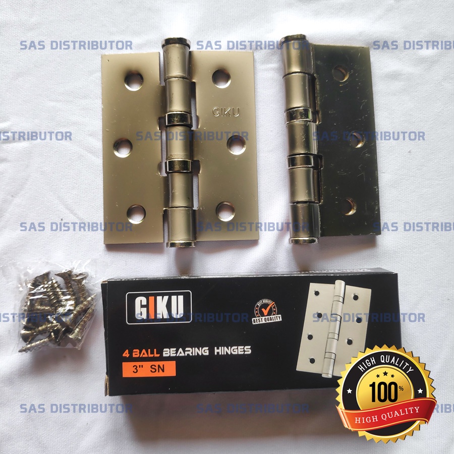 Jual Engsel Plat Besi 3" inch GIKU/Stainless Steel/Engsel Pintu Besi ...