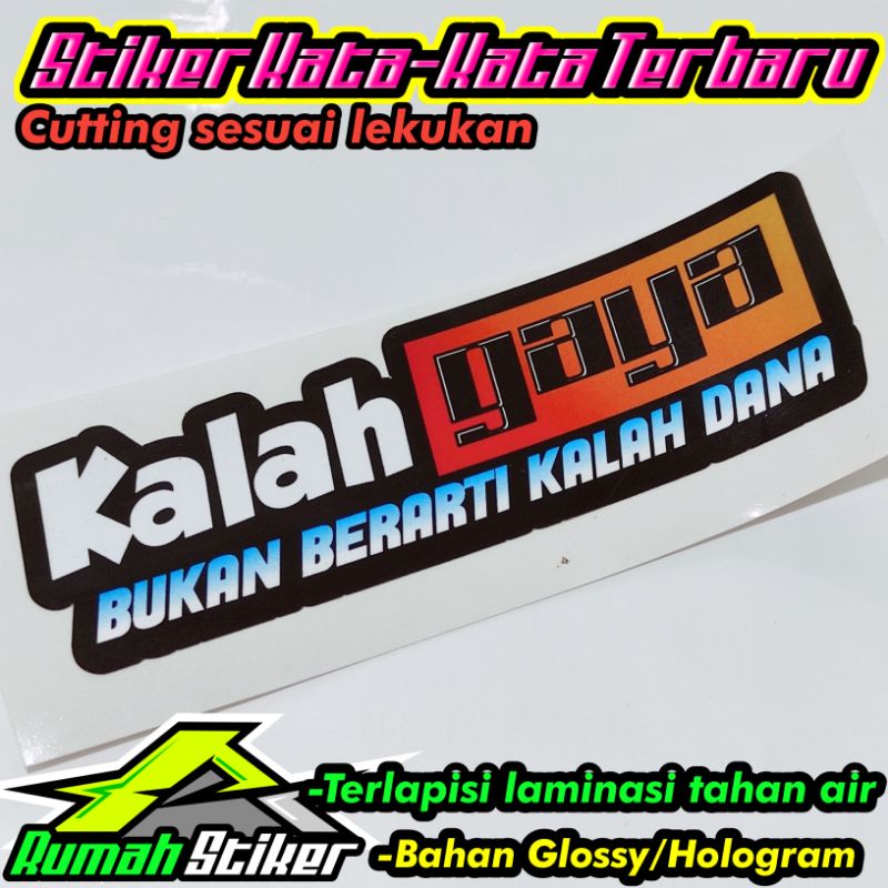 Jual Stiker Lo Lo Gak bahaya ta? / stiker racing viral / stiker motor / stiker hitz / stiker ...