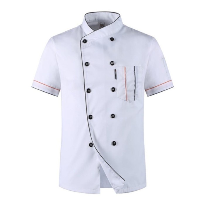 Jual Seragam Chef Baju Chef Kemeja Koki Chef Lengan Pendek | Shopee ...