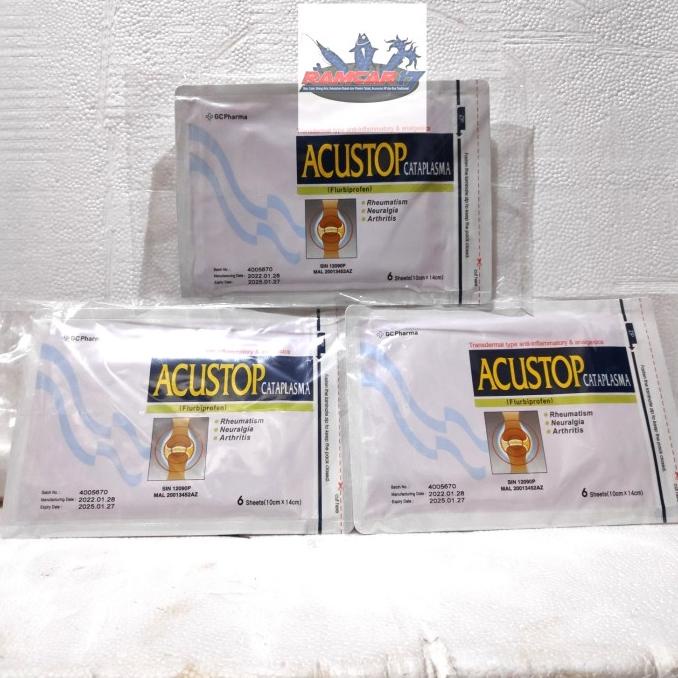 Jual Acustop Cataplasma Plaster | Koyo Sakit Bahu Lutut Isi 6 Sheets ...