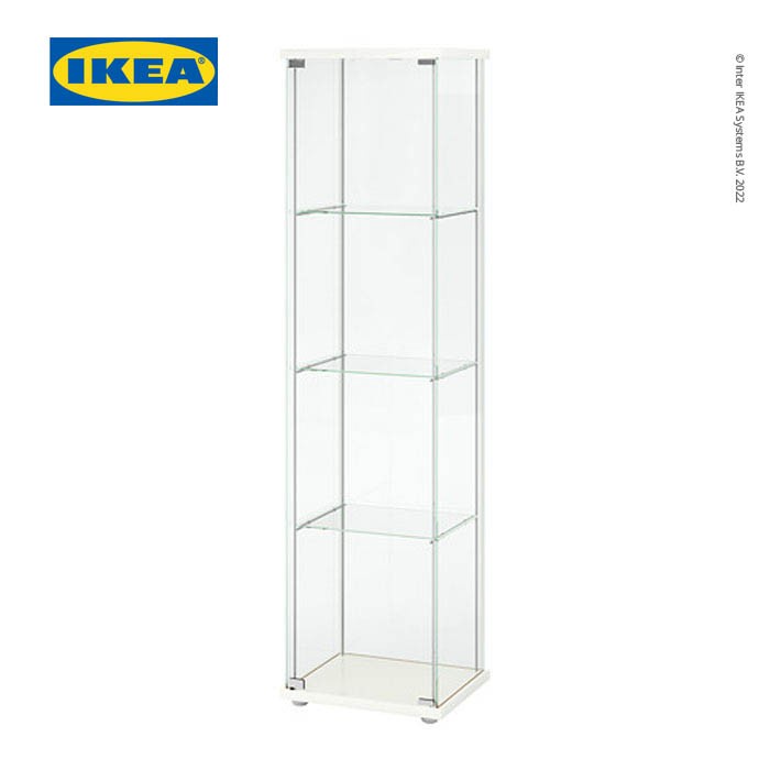 Jual Best Seller Ikea Detolf Lemari Pajangan Dengan Pintu Kaca 43X163 ...