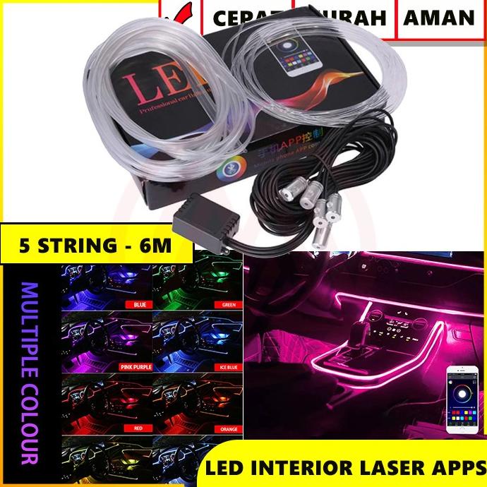 Jual LAMPU INTERIOR MOBIL RGB APPS INTERIOR LED AMBIENT LIGHT ANDROID APPS | Shopee Indonesia