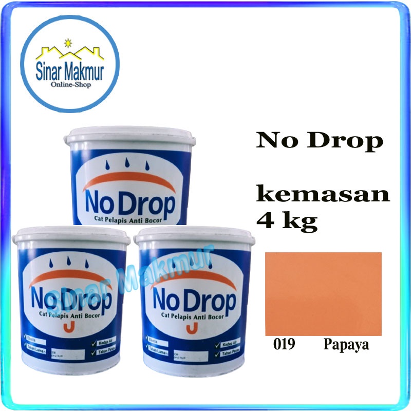 Jual Cat Pelapis Anti Bocor 1 Galon GL 019 Warna Papaya Cat Tembok Waterproofing (NO DROP ...