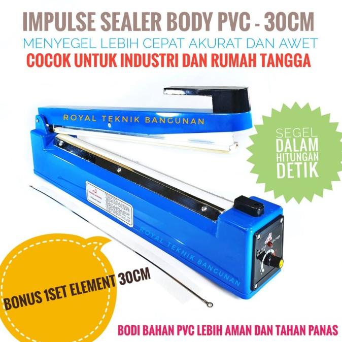 Jual Impulse Sealer 300 ( 30cm ) PVC / Mesin Alat Press Plastik 30 cm ...