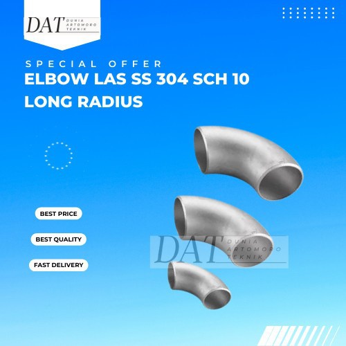 Jual 1" Elbow Las Stainless Steel SCH 10 SS 304 Long Radius 1 Inch ...