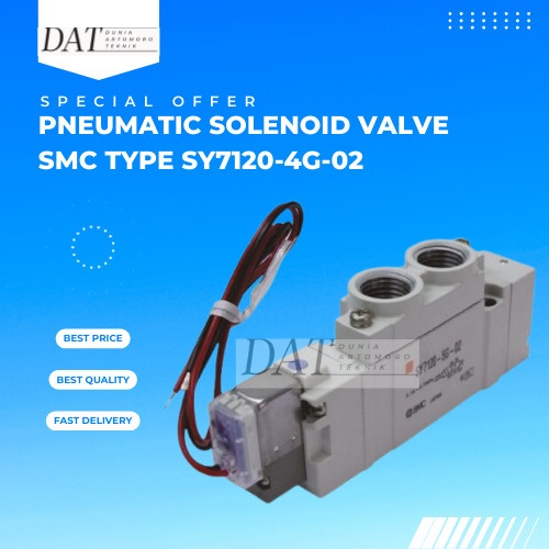 Jual Solenoid Valve SMC SY7120-4G-02 Selenoid Valve SY 7120 4G 02 AC ...