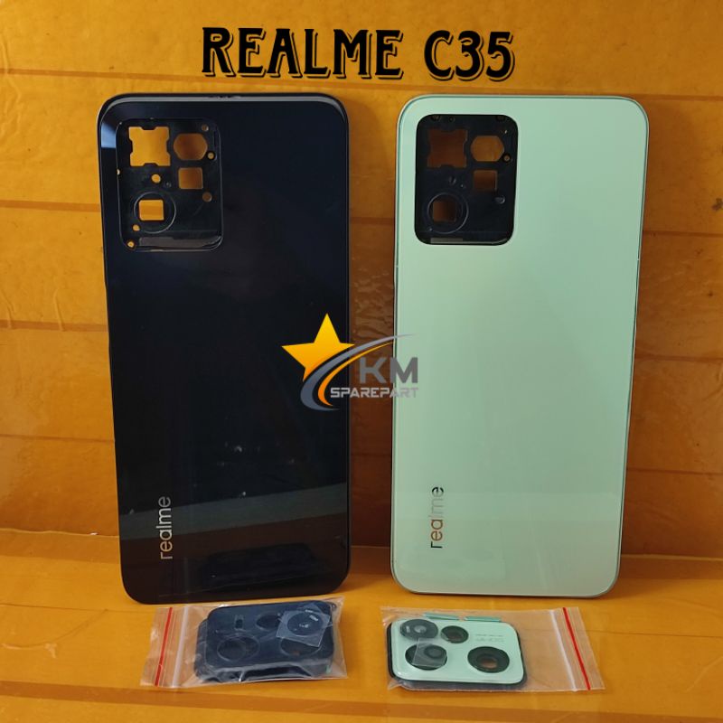 Jual Housing Backdoor Realme C35 Tutup Casing Belakang Fullset Frame ...