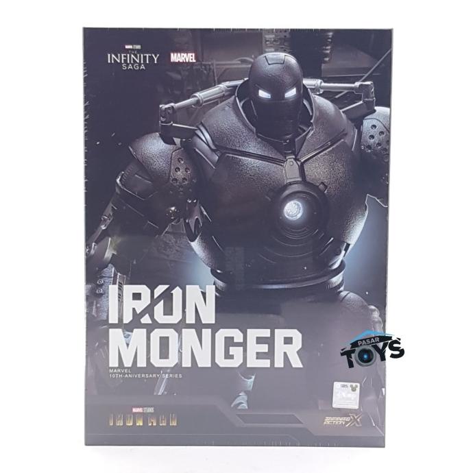 Jual ZD Toys Iron Monger 1:10 Scale Collectible Figure With Light Up ...