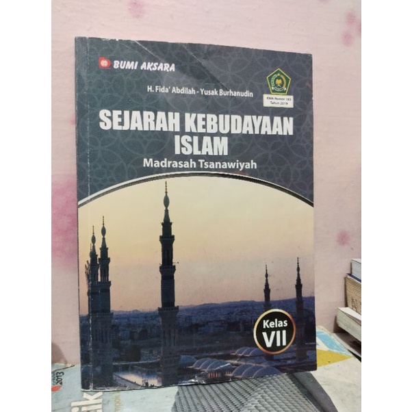 Jual BUKU SKI/SEJARAH KEBUDAYAAN ISLAM KELAS 7/VII/1 MTS/MADRASAH TSANAWIYAH | Shopee Indonesia