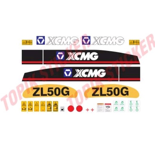 Jual Stiker Whell loader XCMG ZL50G, Stiker Alat Berat | Shopee Indonesia