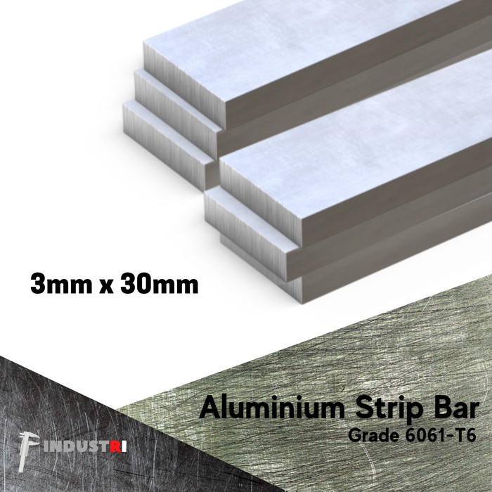 Jual Plat Strip Alumunium 3mm x 30mm Plat Aluminium dural 6061 | Shopee ...