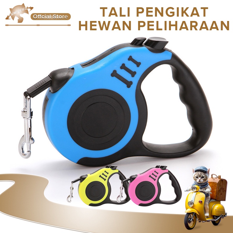 Jual Tali Tuntun Kucing Retractable 3m Tali Pet Chain Dog Cat Training ...