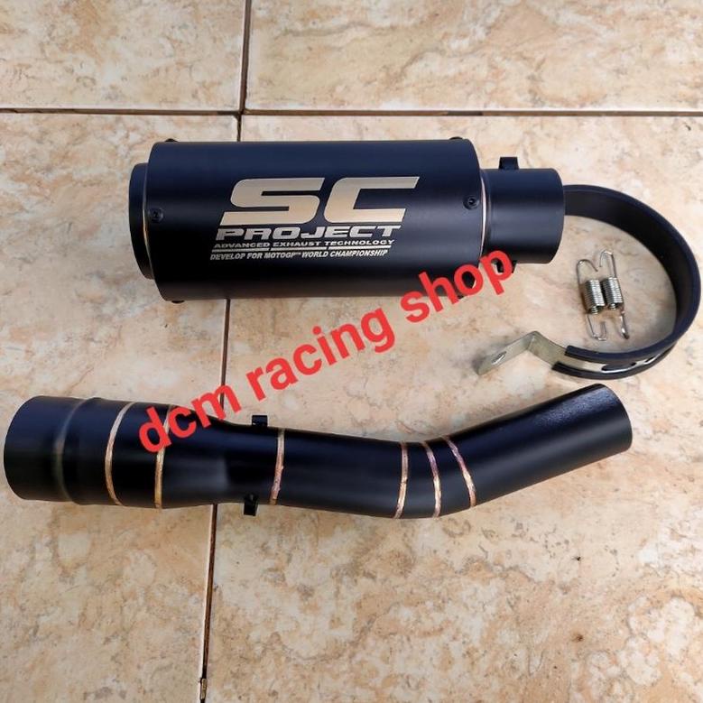 Jual ( Bayar Ditempat ) TER KNALPOT RACING SC PROJECT BLACK DOP PLUS ...