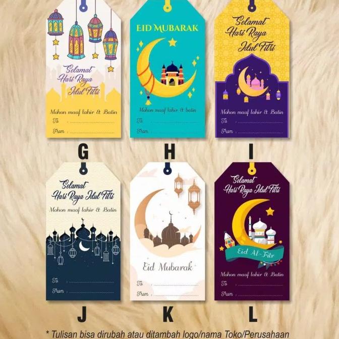 Jual Hand Tag Kartu Ucapan Parcel Hari Raya Idul Fitri Ramadhan Bentuk ...
