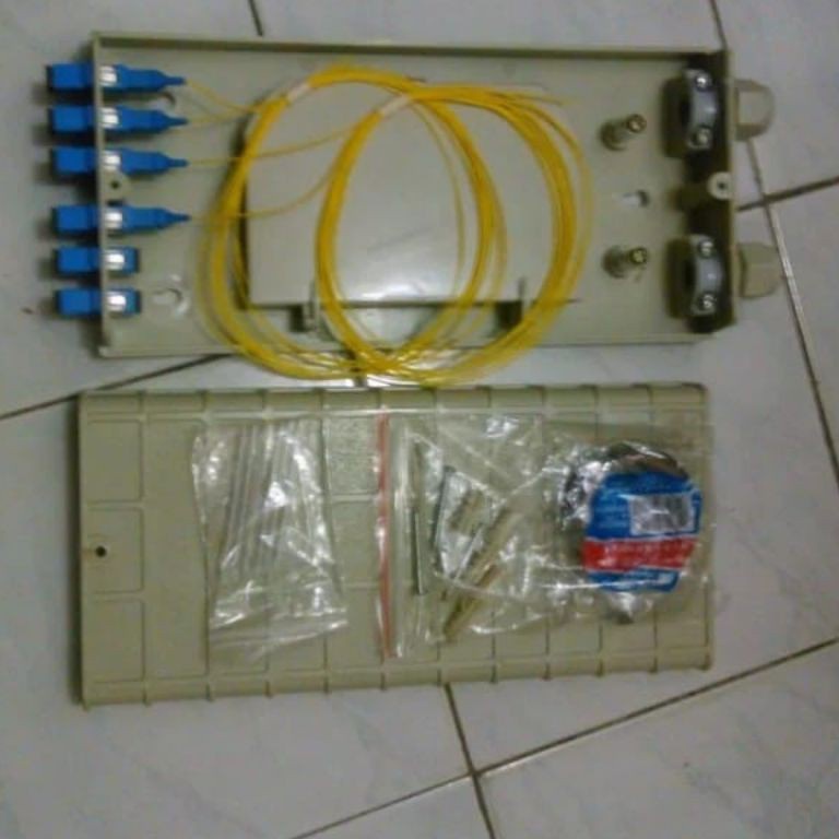 Jual CHEKOUT ODF 6 Core SC Lengkap Wall Mount ODF OTB | Shopee Indonesia