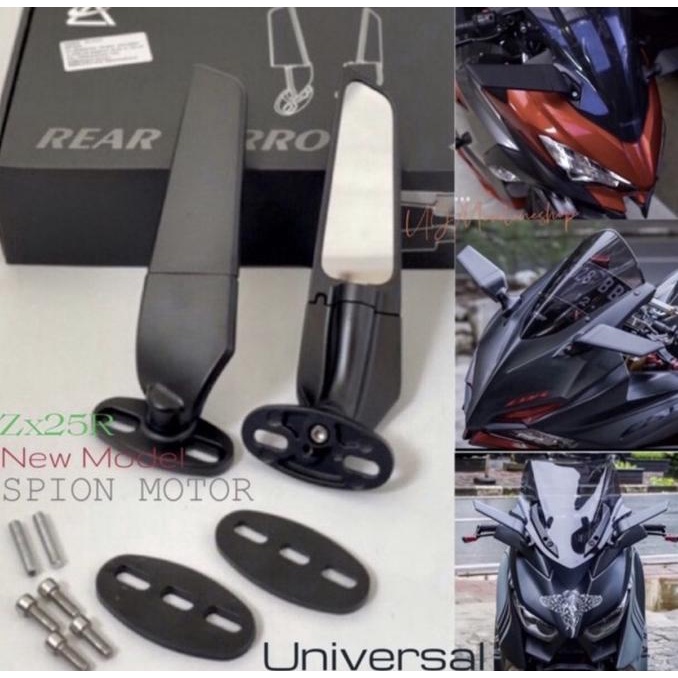 Jual Spion Winglet Stealh Spion Motor Winglet Universal Ninja Cbr R15 ...