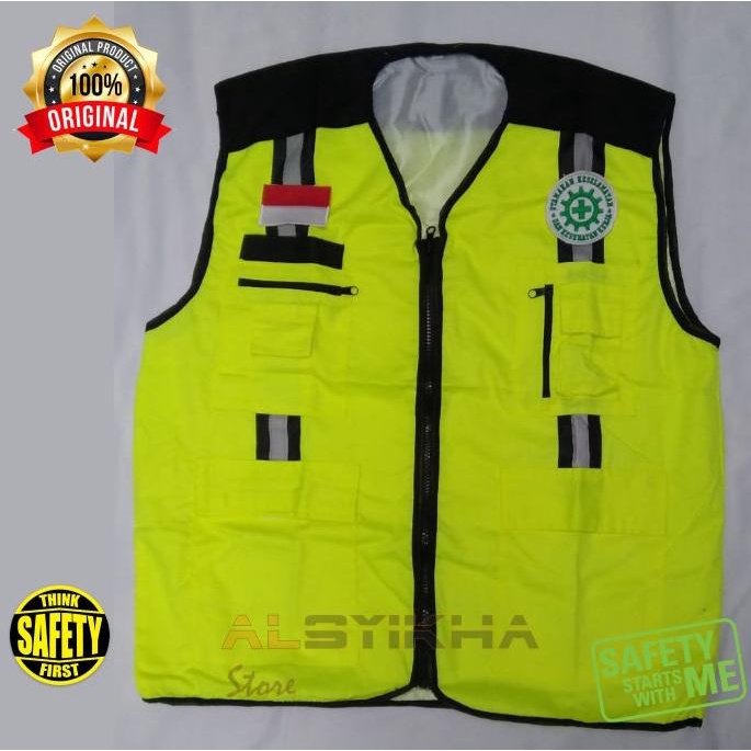 Jual Rompi Safety Rompi Proyek Rompi Kerja Bahan Drill 4 Kantong HIJAU ...
