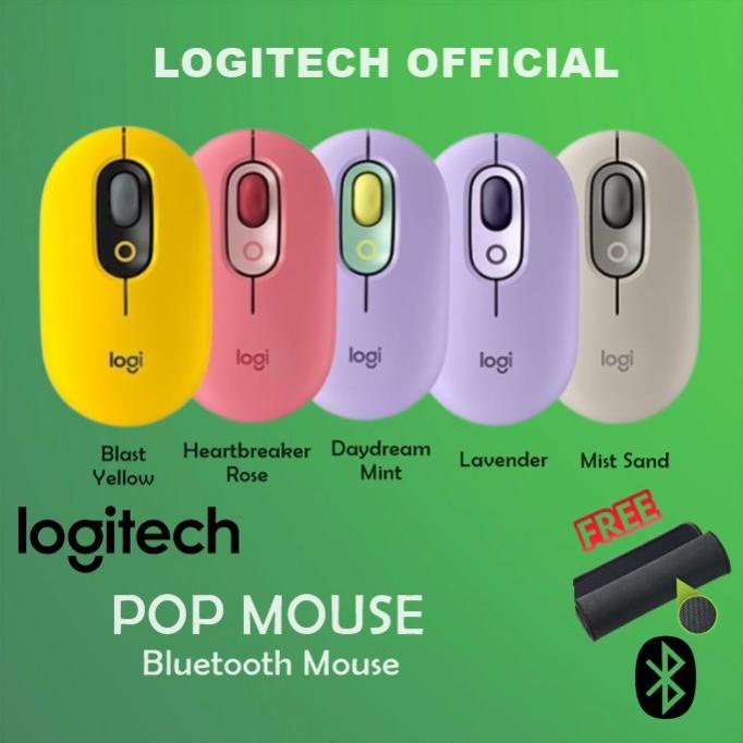 Jual Logitech Pop Mouse Wireless Bluetooth Mouse with Customizable ...