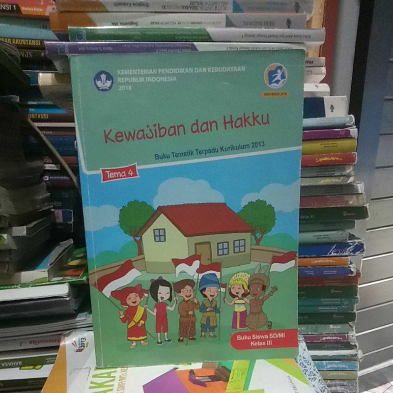 Jual buku bekas tematik terpadu kurikulum 2013 kewajiban dan hakku tema 4 untuk SD kelas 3 ...