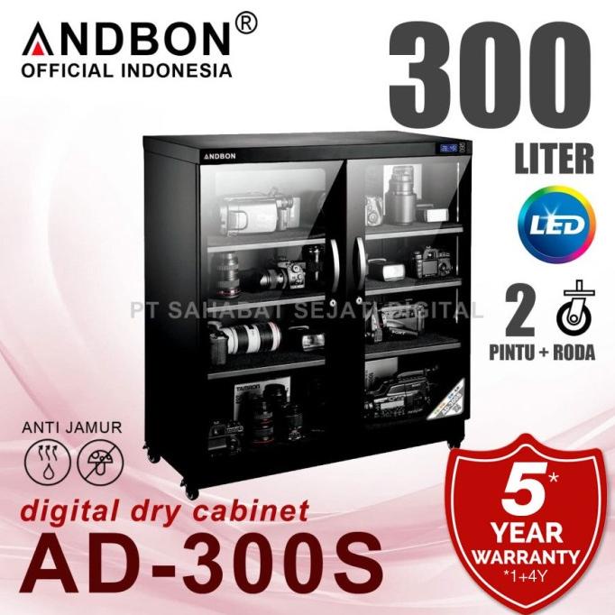 Jual Dry Box Dry Cabinet ANDBON AD-300S Digital Drybox Drycabinet 300 ...