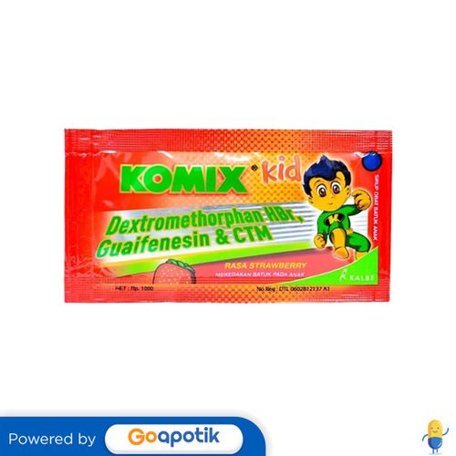Jual Komix Kid Rasa Strawberry Sachet 5 Ml | Shopee Indonesia