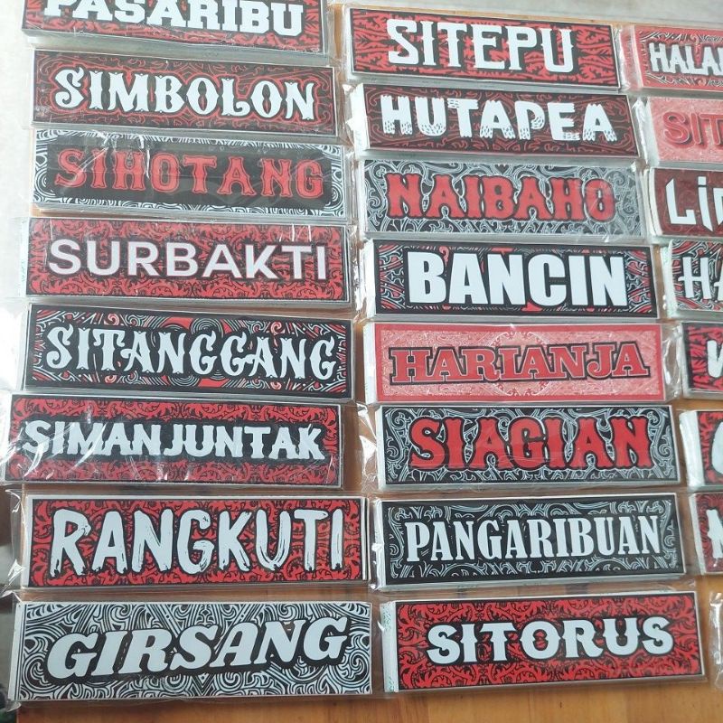 Jual Stiker Marga Batak minimal Pengiriman 3 pcs | Shopee Indonesia