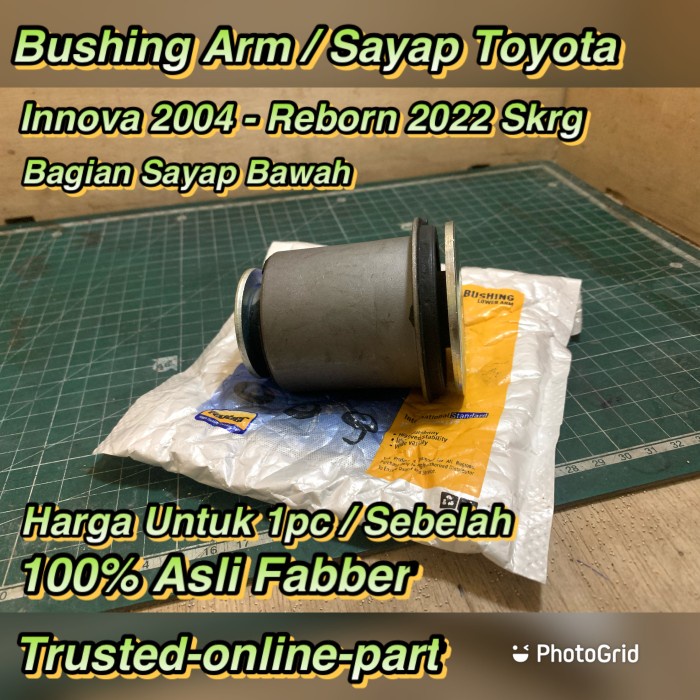 Jual Bushing Arm Sayap Innova Hilux Sc / Reborn Bawah 100% Asli Fabber ...