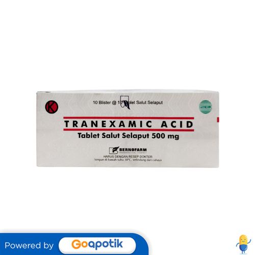 Jual TRANEXAMIC ACID BERNOFARM 500 MG BOX 100 TABLET | Shopee Indonesia