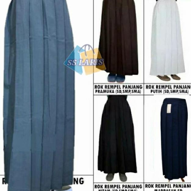 Jual Rok Rempel Panjang Sma Size:24-L5/Seragam Sekolah Sma Bahan ...
