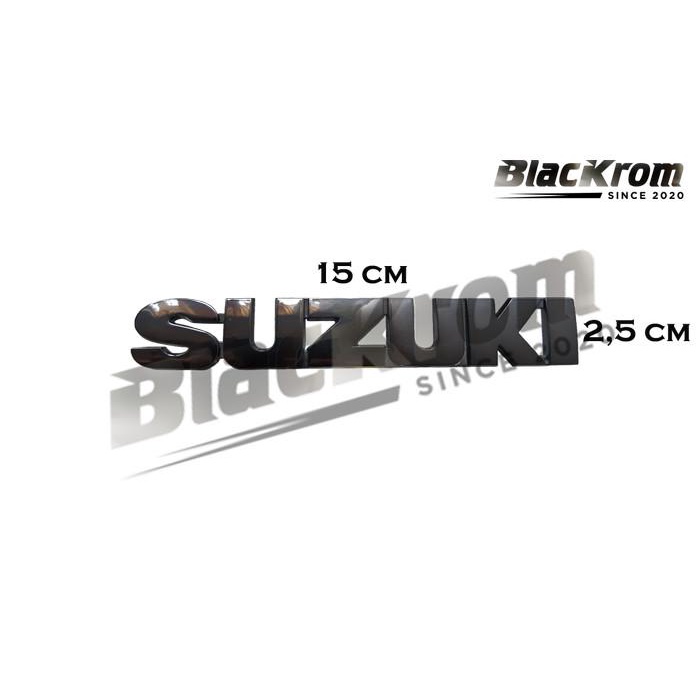 Jual Logo Emblem Black Chrome Tulisan Suzuki | Shopee Indonesia