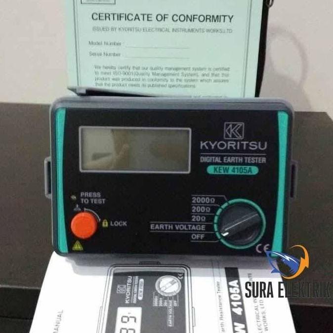 Jual DIGITAL EARTH TESTER MEGGER GROUNDING 4105 A KYORITSU | Shopee ...