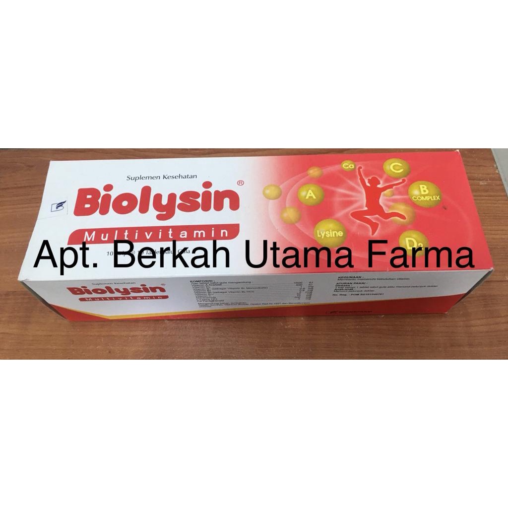 Jual Biolysin Tablet Box Isi 100 Tablet | Shopee Indonesia