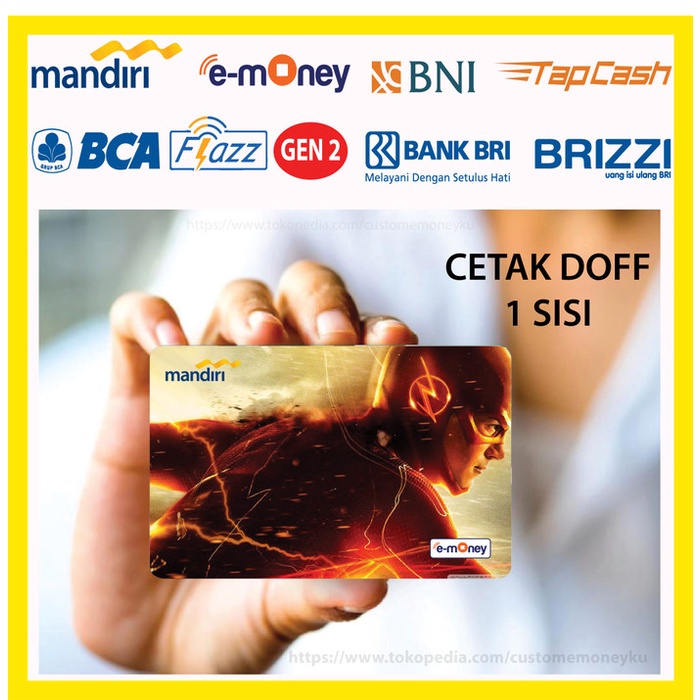 Jual Bca Flazz Gen 2 Etoll Bca Gambar Superhero Flash - 1 Sisi Murah ...